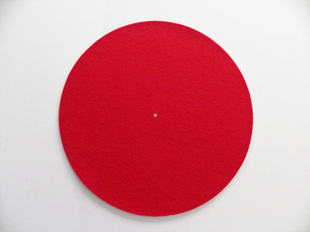 Rega Coloured Felt Turntable Mats Red/Blue – Deco Audio Shop