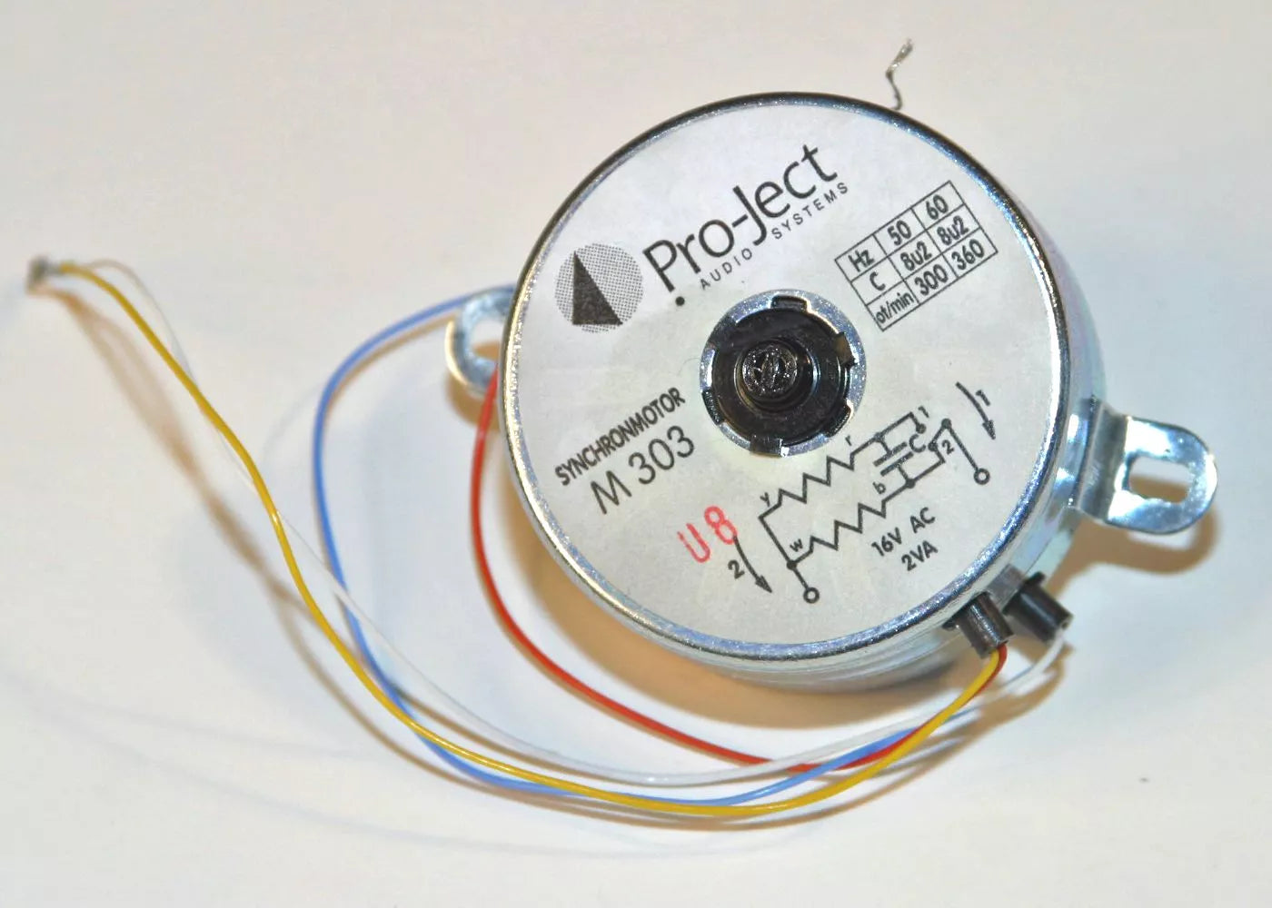 Pro-Ject 16v 50Hz Replacement Motor for Debut II, Xpression, RPM 4 etc ...